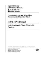 IEST RP-CC002.3 – Most Currently Technical Standards