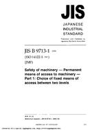 JIS B 9713-1:2004 – Most Currently Technical Standards