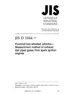 JIS D 1044:2001 – Most Currently Technical Standards