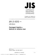 JIS Z 0232:2004 – Most Currently Technical Standards