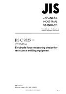 JIS C 9325:2009 – Most Currently Technical Standards