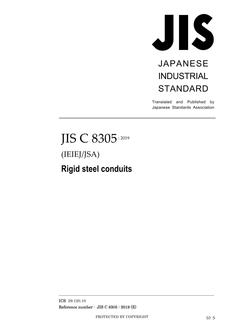 JIS C 8305:2019 – Most Currently Technical Standards