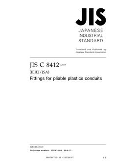JIS C 8412:2019 – Most Currently Technical Standards