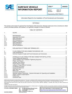 SAE J2593_202201 – Most Currently Technical Standards
